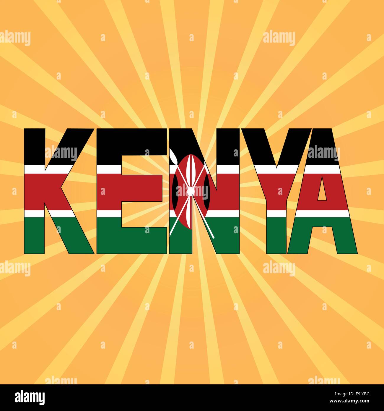 Kenya flag Stock Vector Images - Alamy
