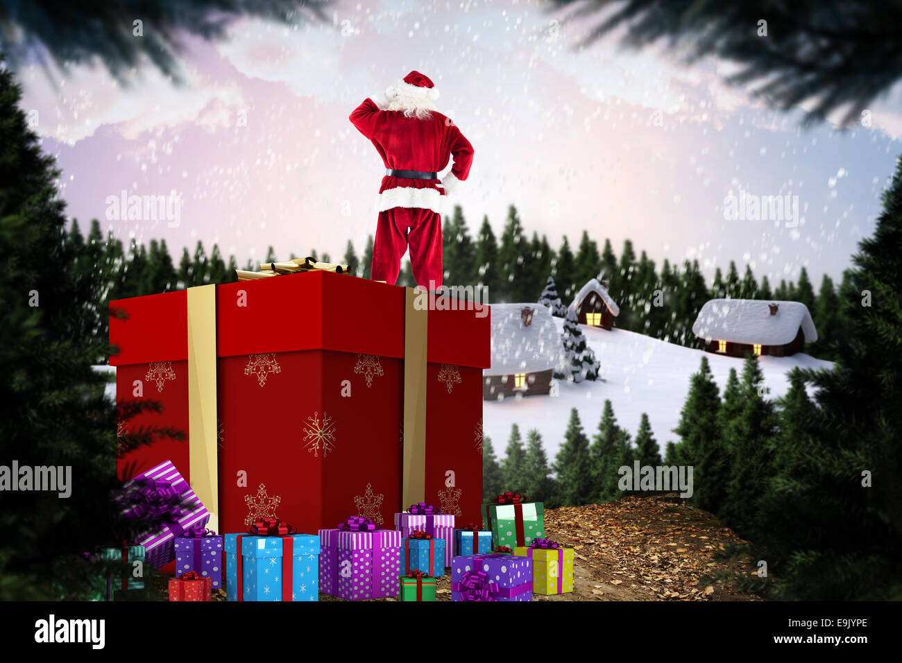 Santa standing hi-res stock photography and images - Alamy