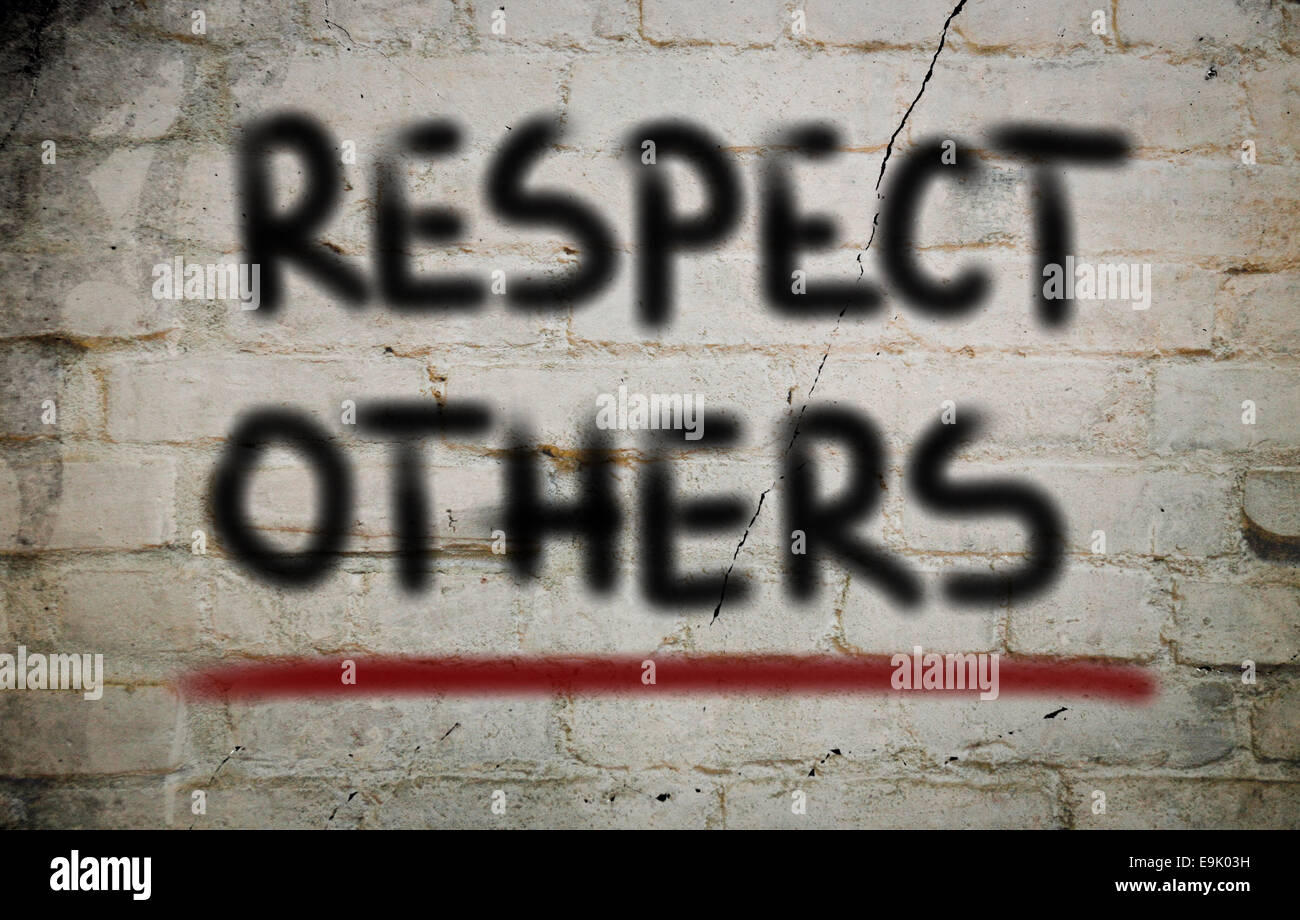 Respect Others Concept Stock Photo - Alamy