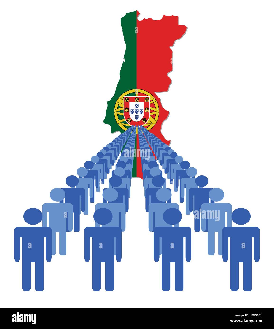 Portugal map Stock Vector Images - Alamy