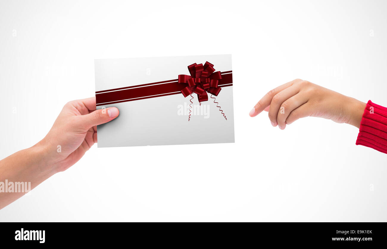 Hands holding card hi-res stock photography and images - Alamy