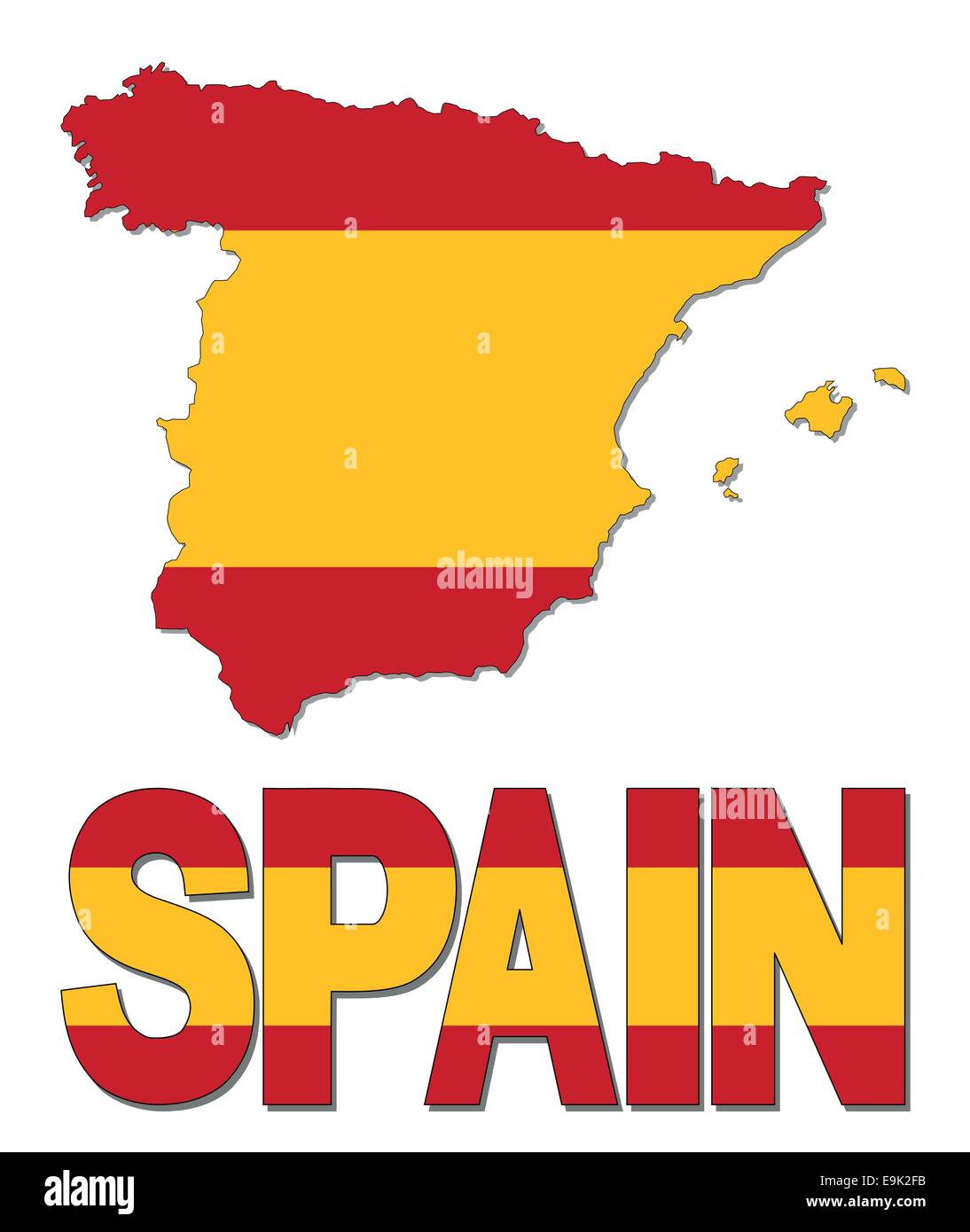 Spain map Stock Vector Images - Alamy
