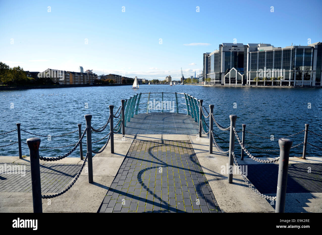 Millwall Dock on the Isle of Dogs on London's Docklands Stock Photo - Alamy