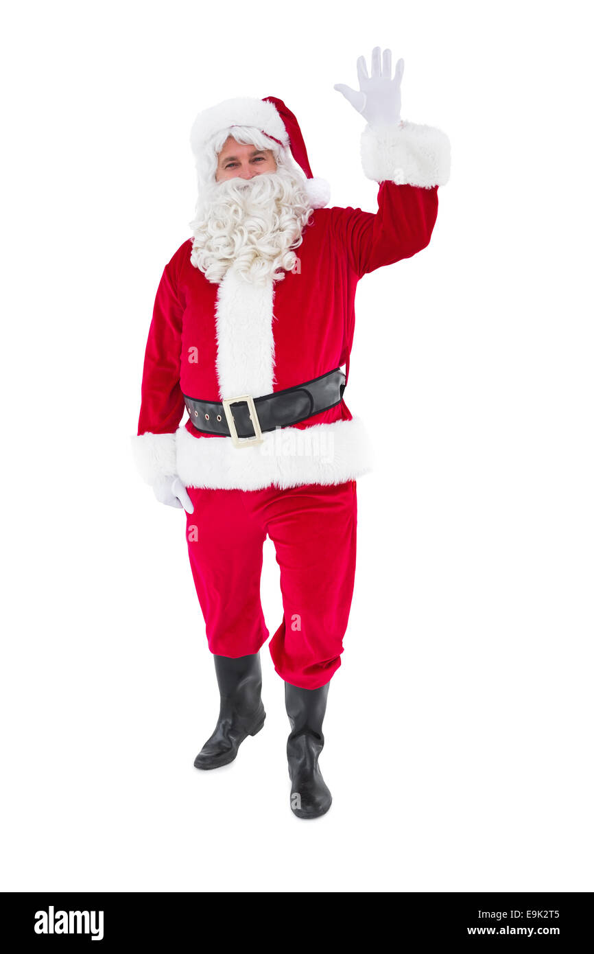 Santa waving hi-res stock photography and images - Alamy