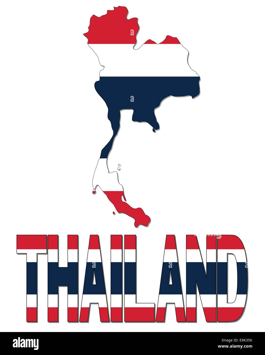 Thailand Map Logo Detailed Vector Map Of Thailand And Capital City