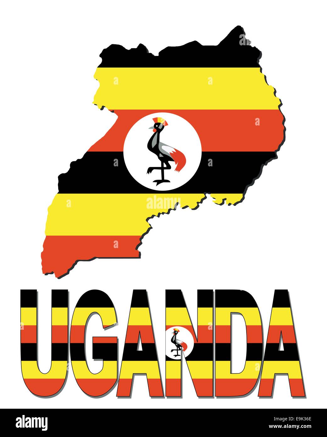 Map uganda hi-res stock photography and images - Alamy