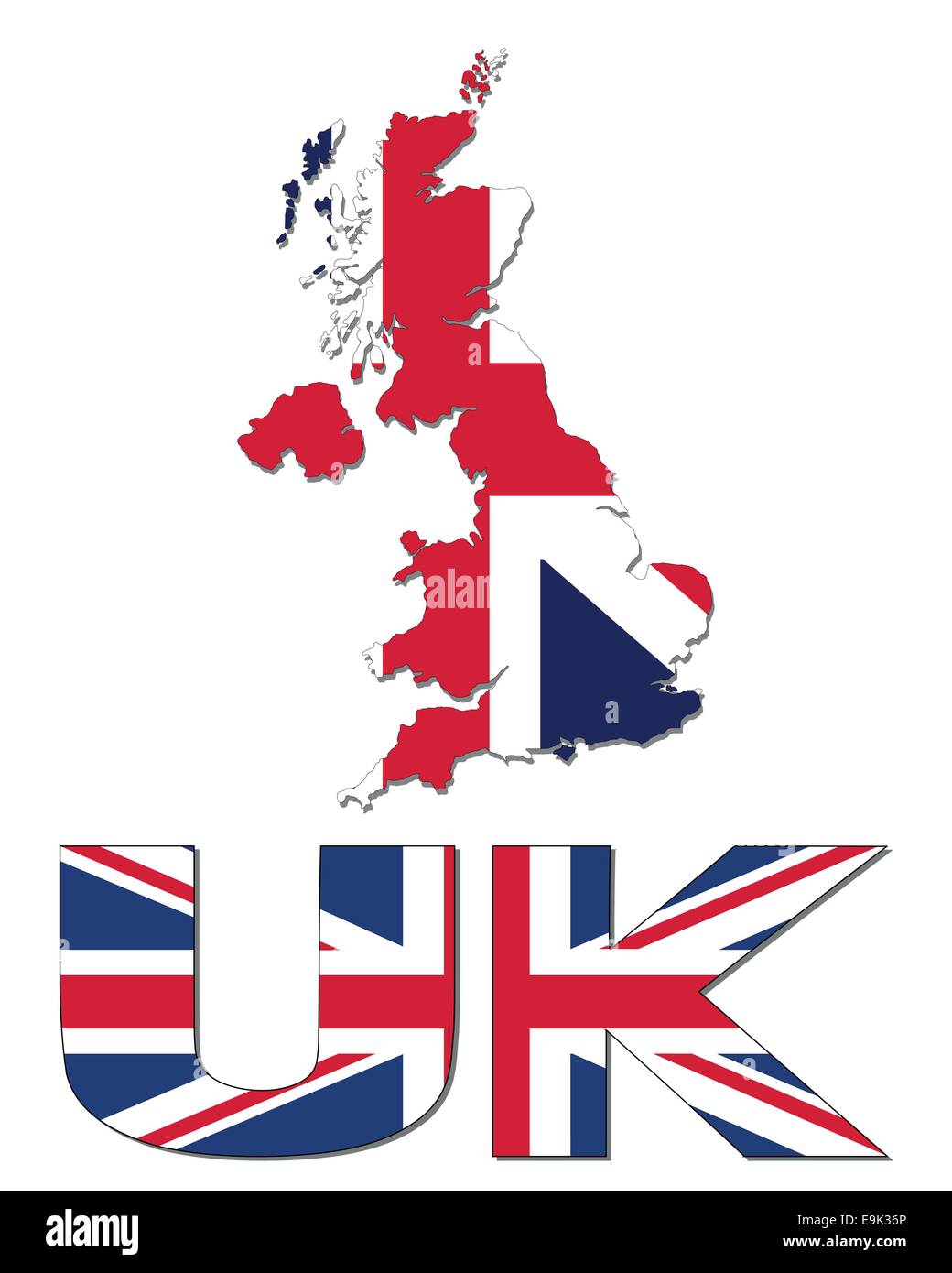 United kingdom map Stock Vector Images - Alamy