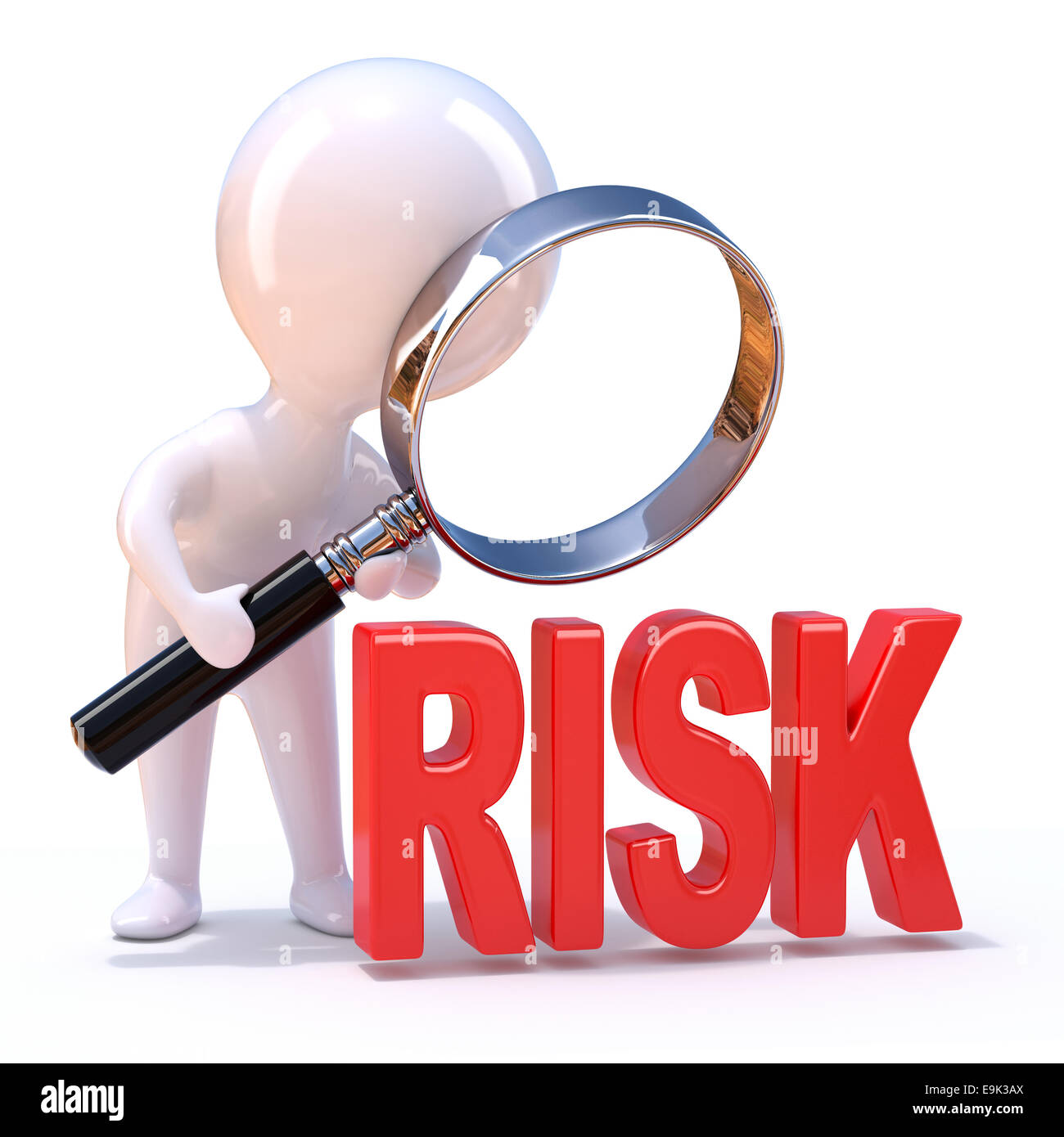 3d render little man magnifying hi-res stock photography and images - Alamy