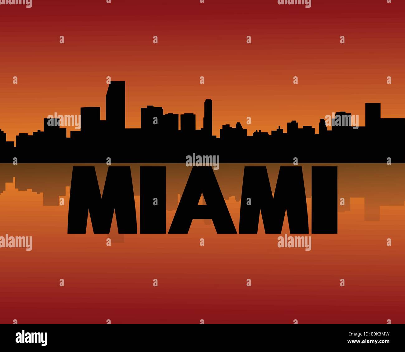 Miami dawn Stock Vector Images - Alamy