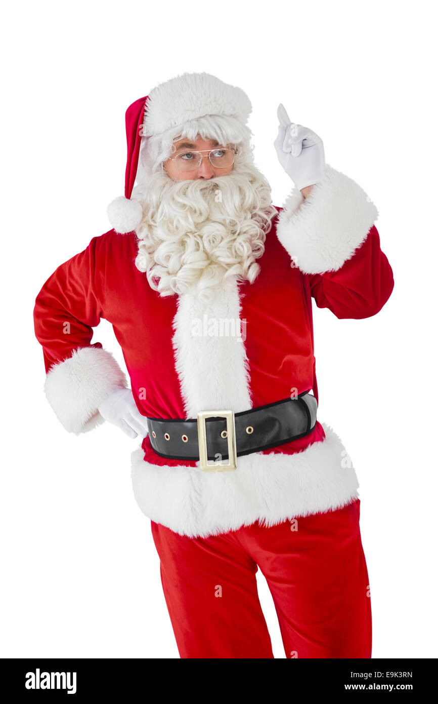 Santa claus gesture pointing finger hi-res stock photography and images ...