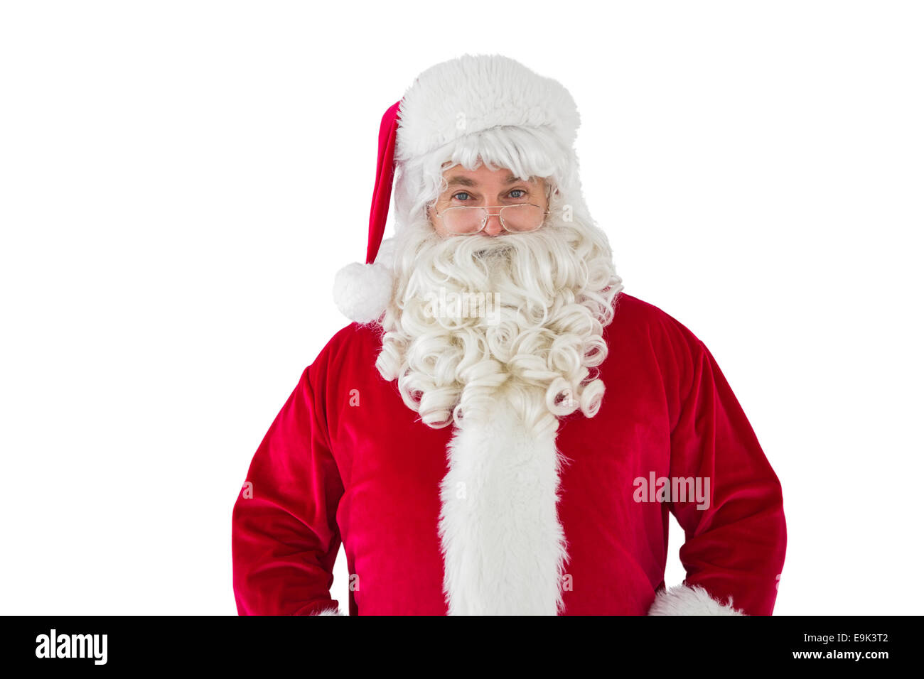 Portrait of smiling santa claus Stock Photo - Alamy