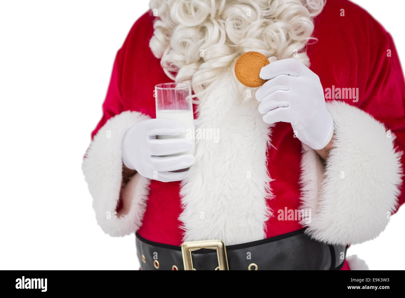 Santa claus milk cookie hi-res stock photography and images - Alamy