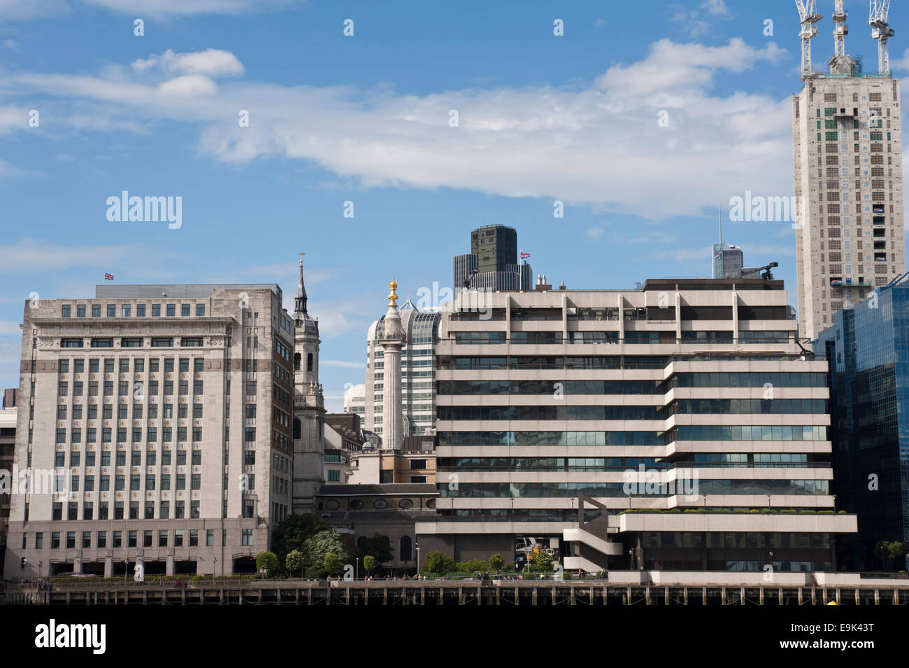 View of the Monument and surrounding modern buildings from the South ...