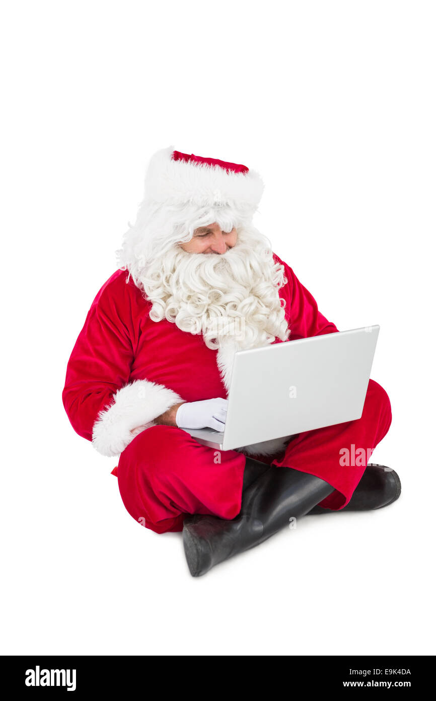 Man using laptop time Cut Out Stock Images & Pictures - Alamy