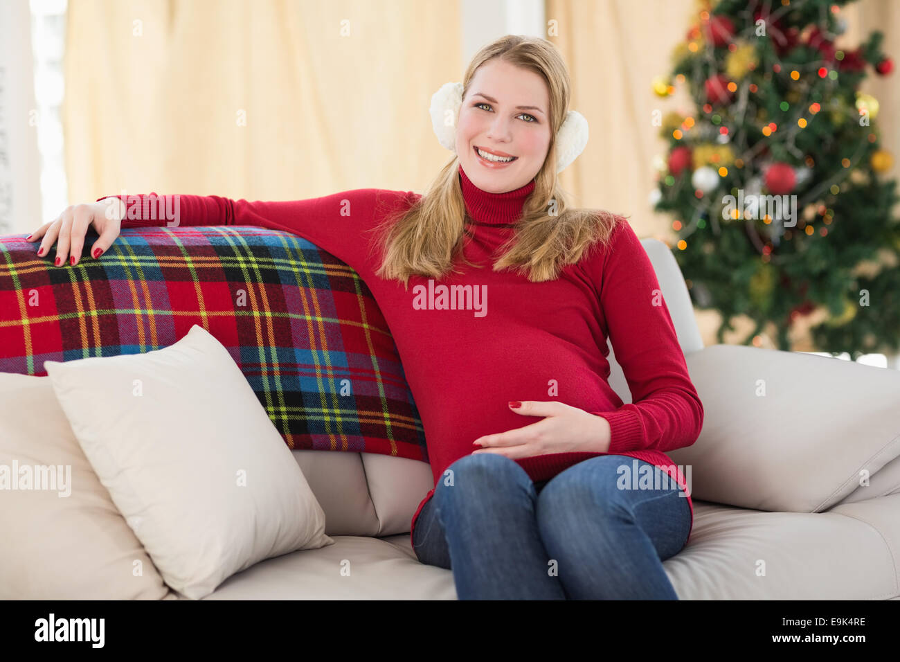 Portrait merry pregnant woman hi-res stock photography and images - Alamy
