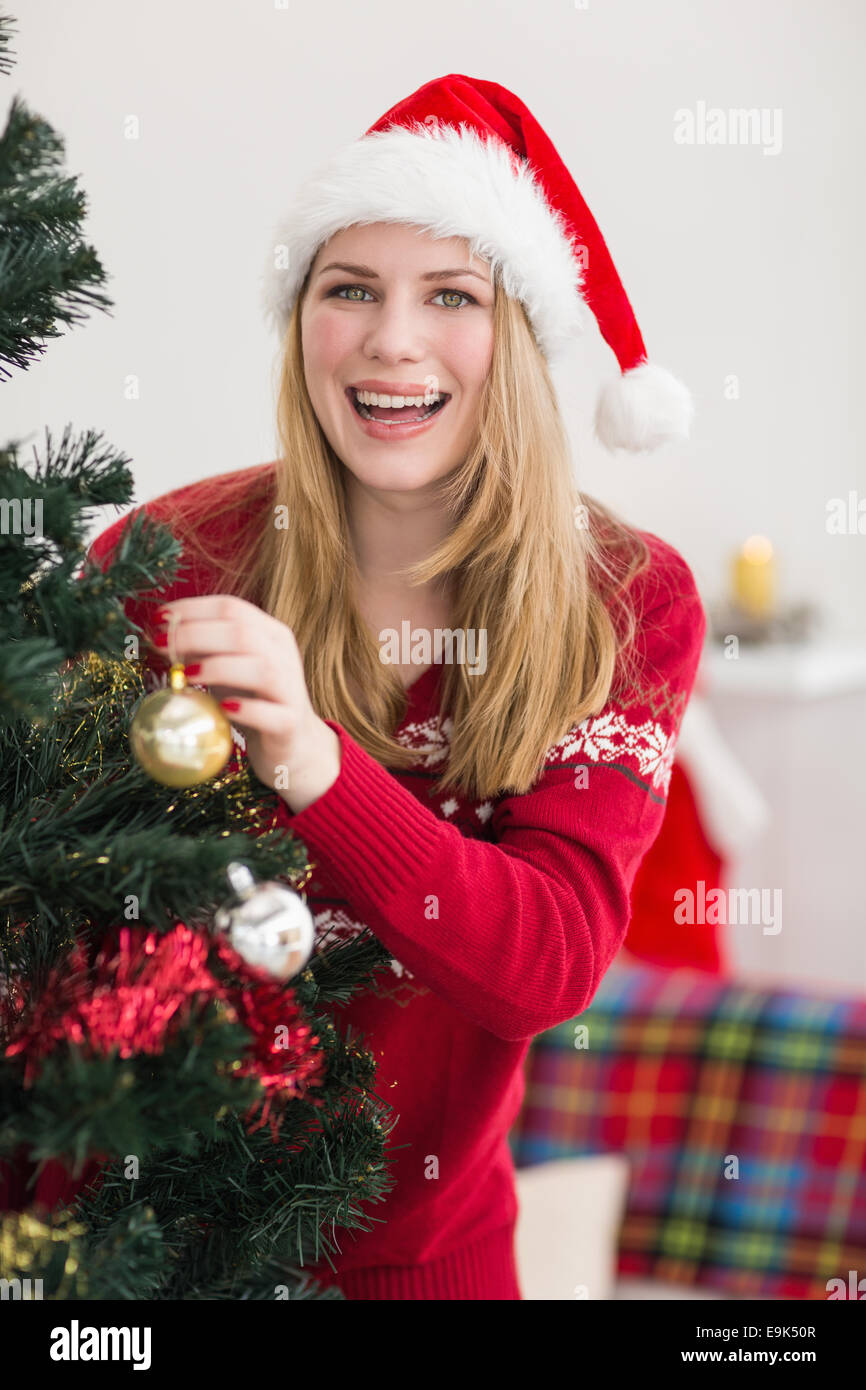 woman santa with christmas-tree isolated on white background Stock ...