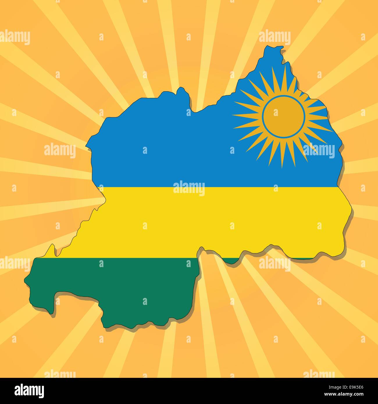 Map of rwanda Stock Vector Images - Alamy