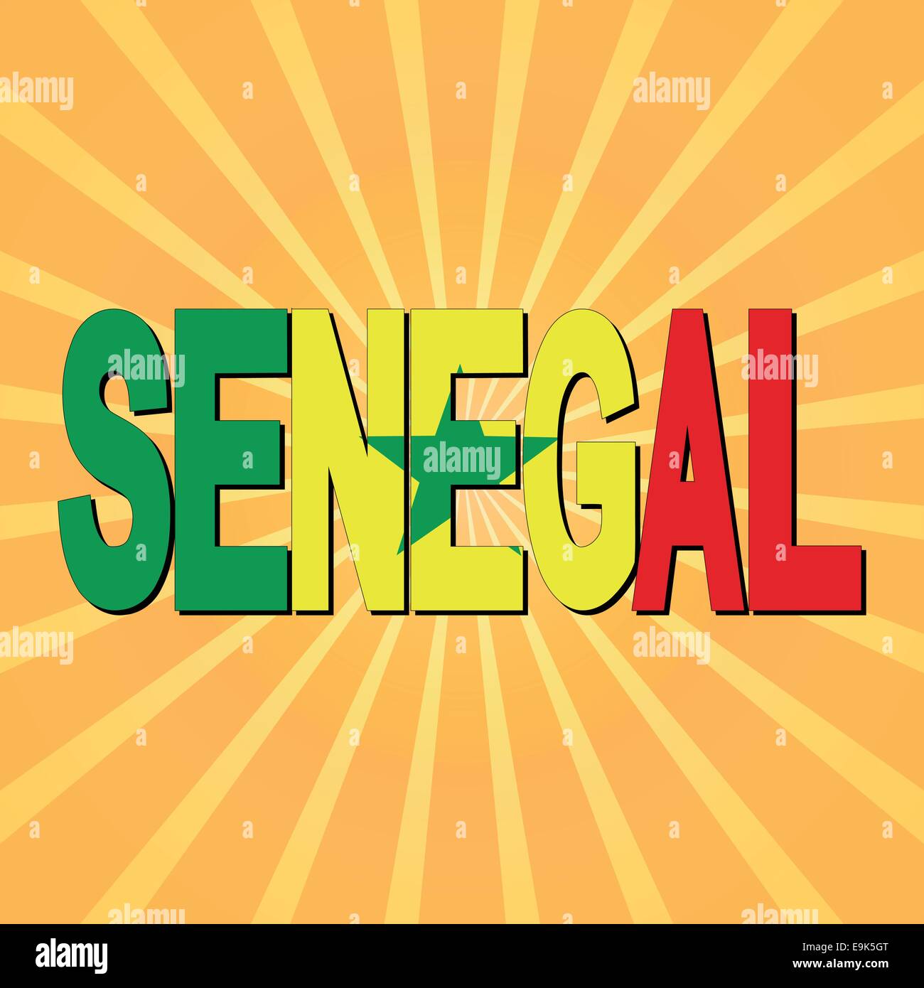 Senegal flag Stock Vector Images - Alamy