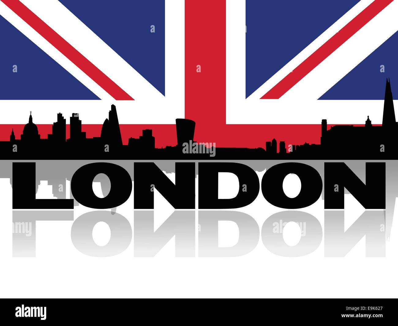 London with flag hi-res stock photography and images - Alamy