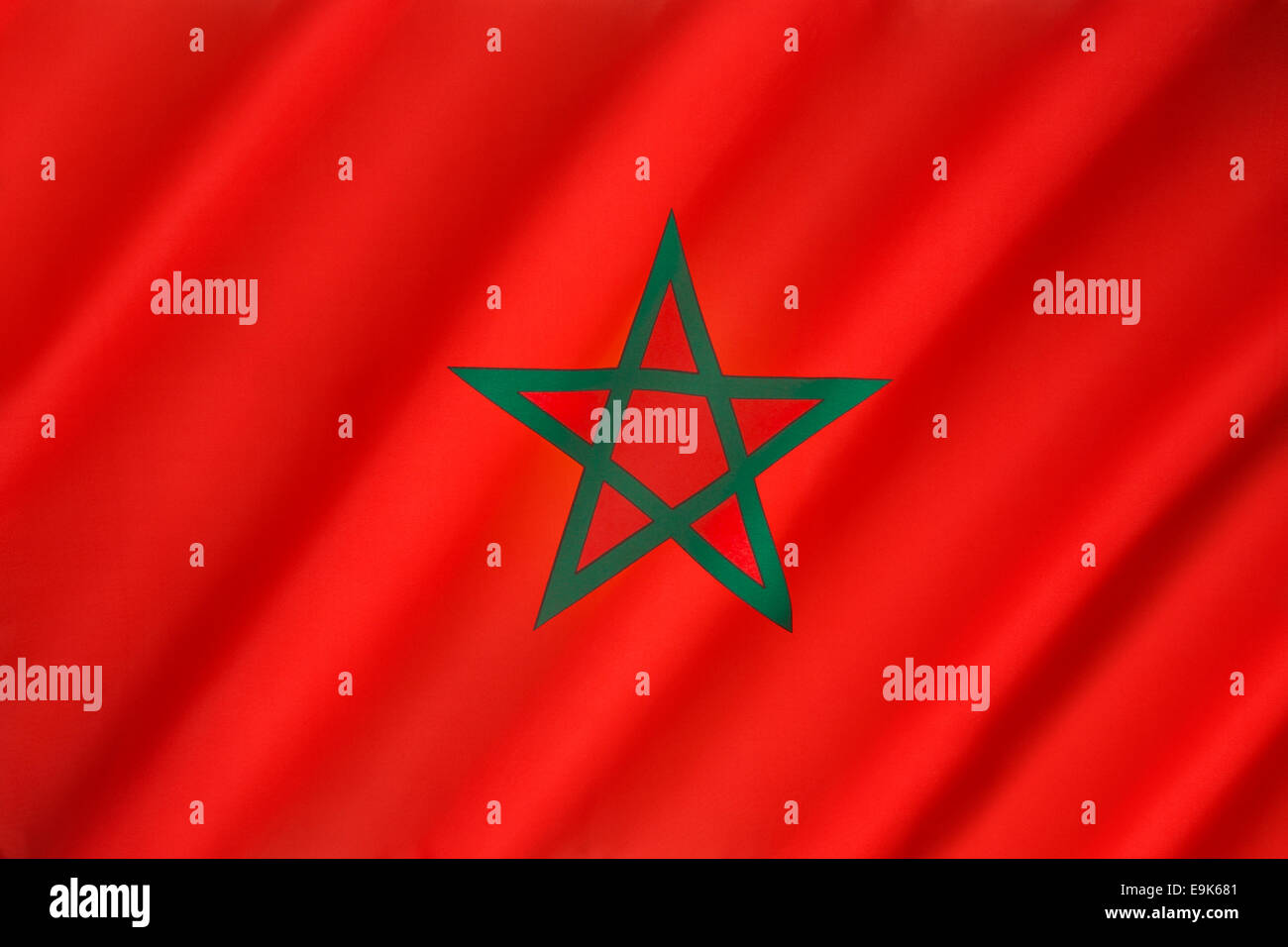 The flag of Morocco Stock Photo - Alamy