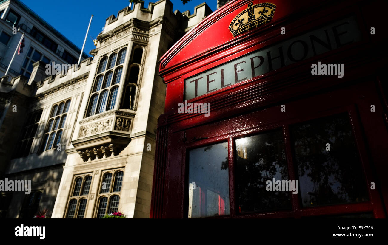 London Red Phone Box Stock Photo - Alamy