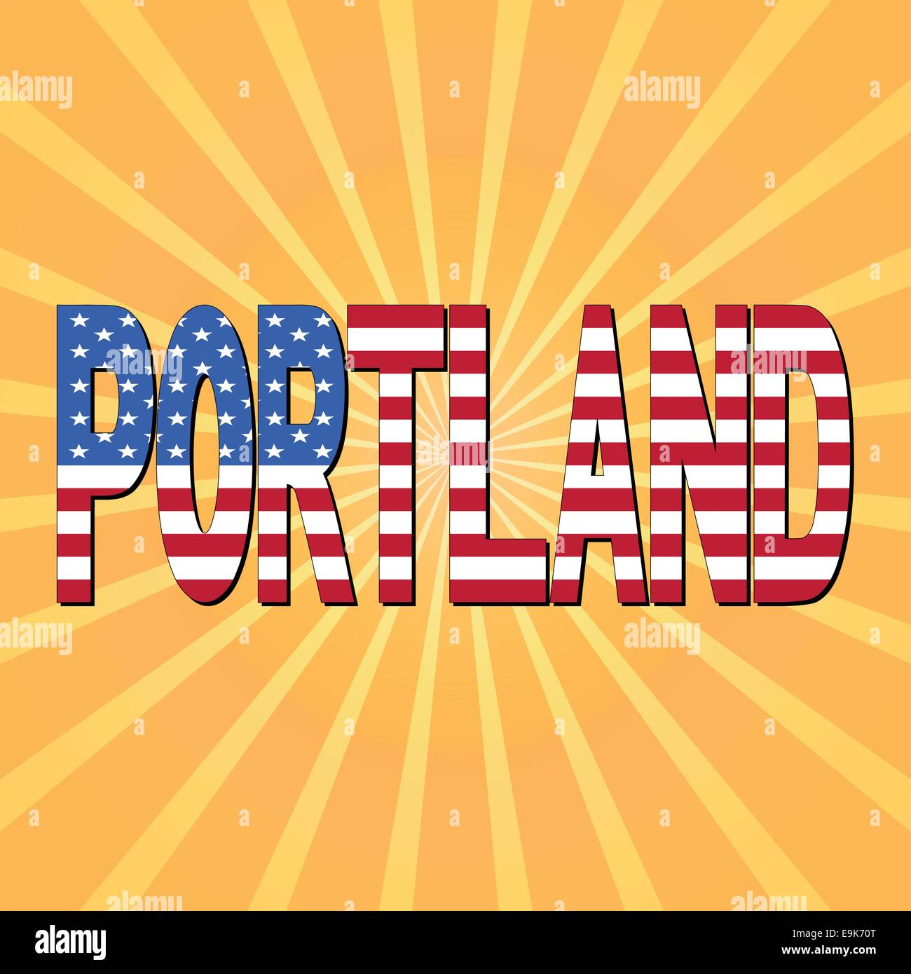 Portland flag Stock Vector Images - Alamy