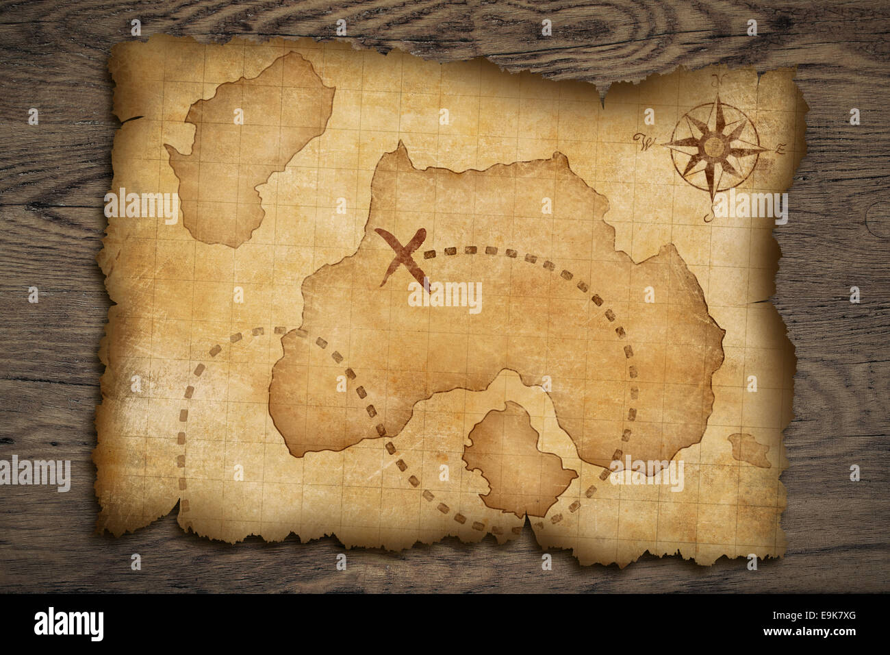 Treasure map art hi-res stock photography and images - Alamy