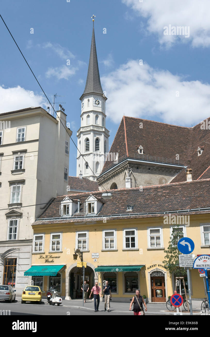 Austria, Vienna, historical centre, Habsburgergasse, ancient 18th ...