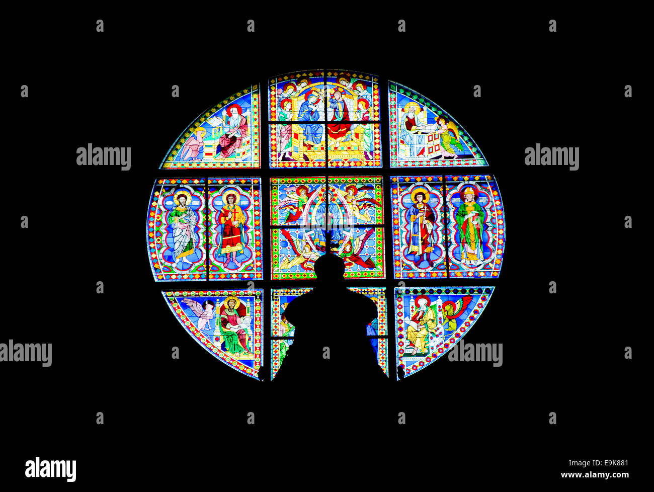 Stained Glass Window, Siena Cathedral, Tuscany, Italy Stock Photo - Alamy