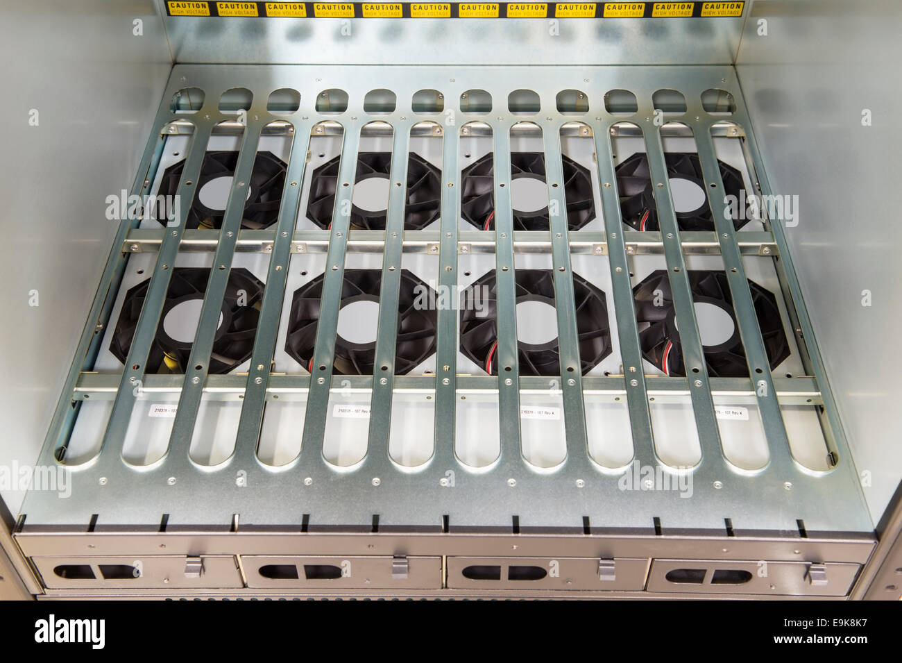View of computer fans in manufacturing industry Stock Photo - Alamy