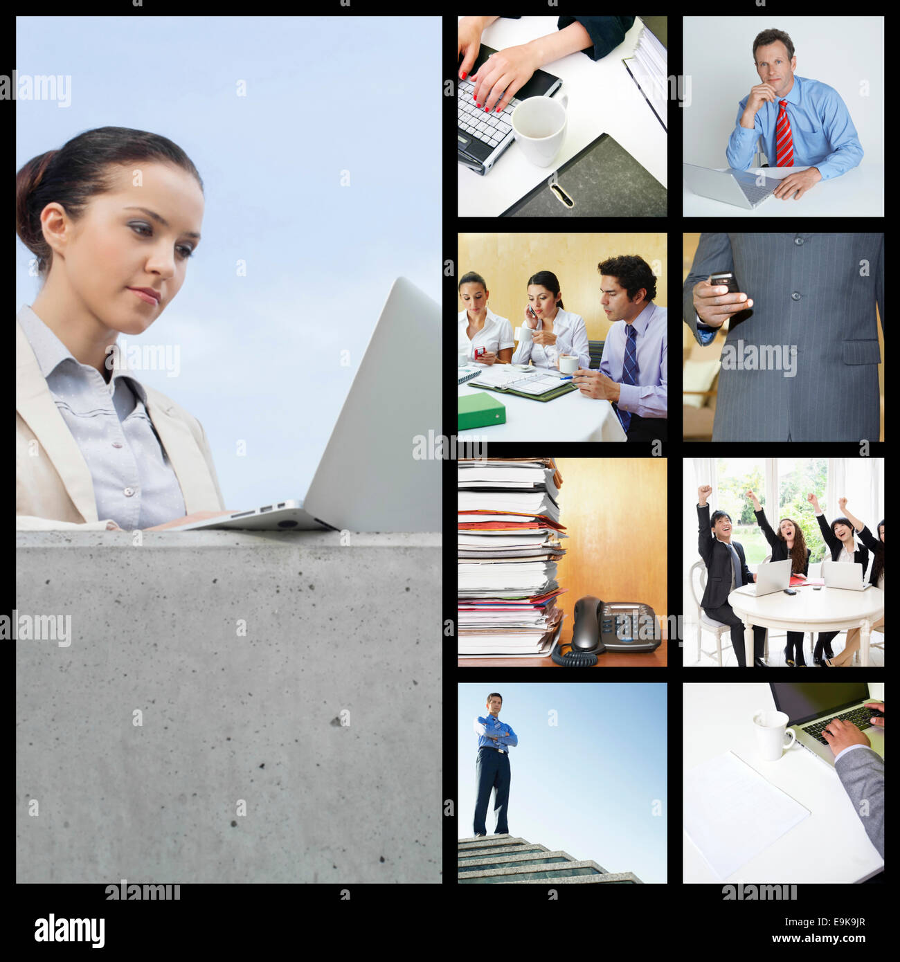 Business collage hi-res stock photography and images - Alamy