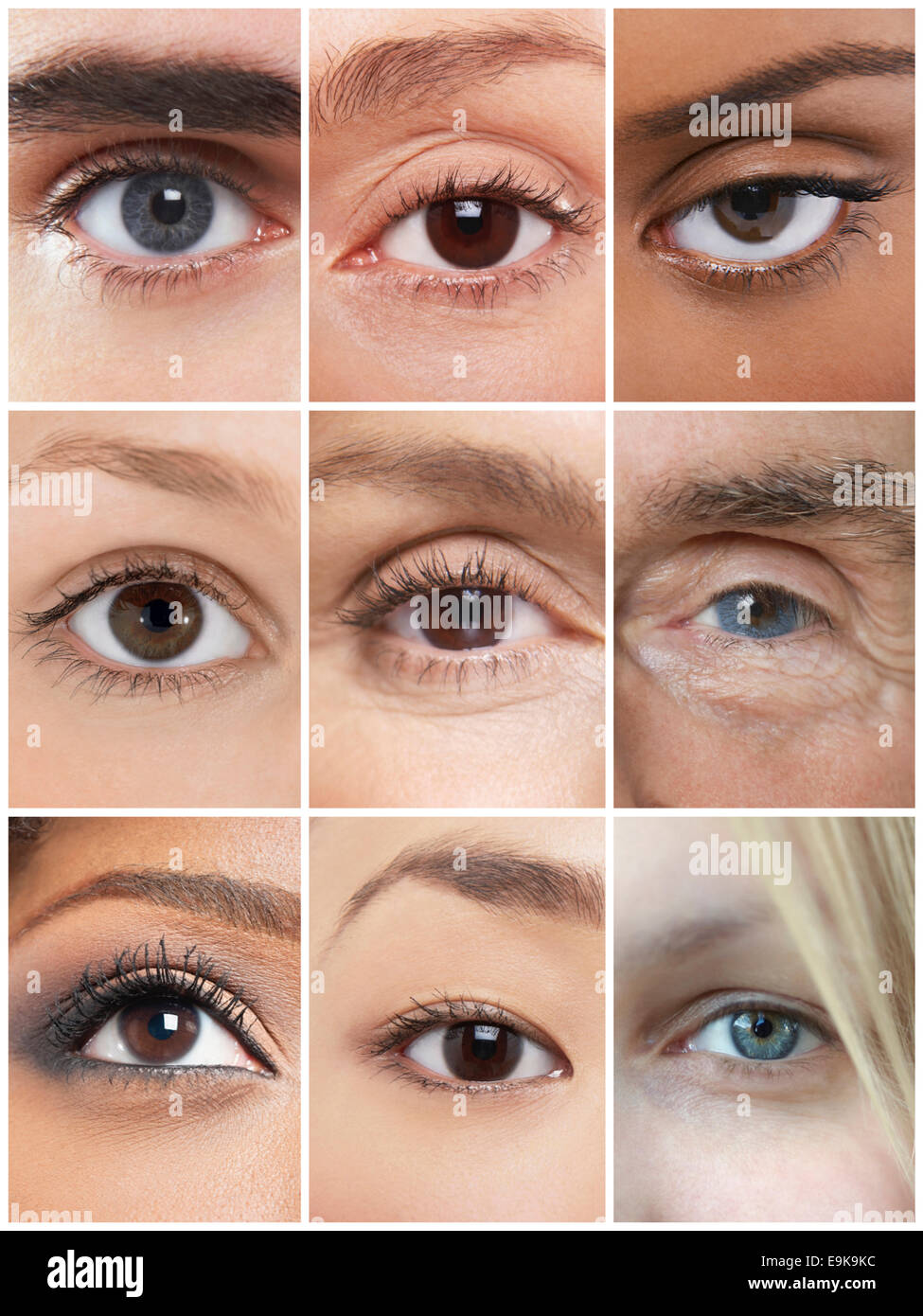 Eyeball close up collage hi-res stock photography and images - Alamy