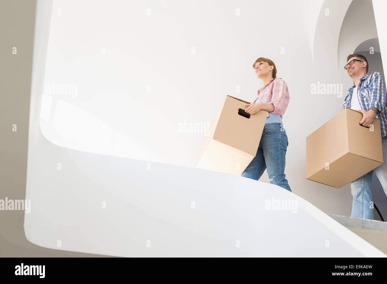 Cardboard boxes low angle hi-res stock photography and images - Alamy