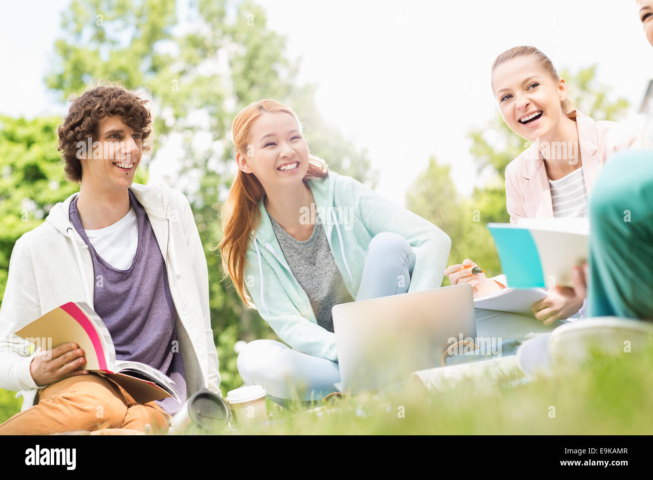 University students studying together on grass Stock Photo - Alamy University students studying together on grass Stock Photo - Alamy