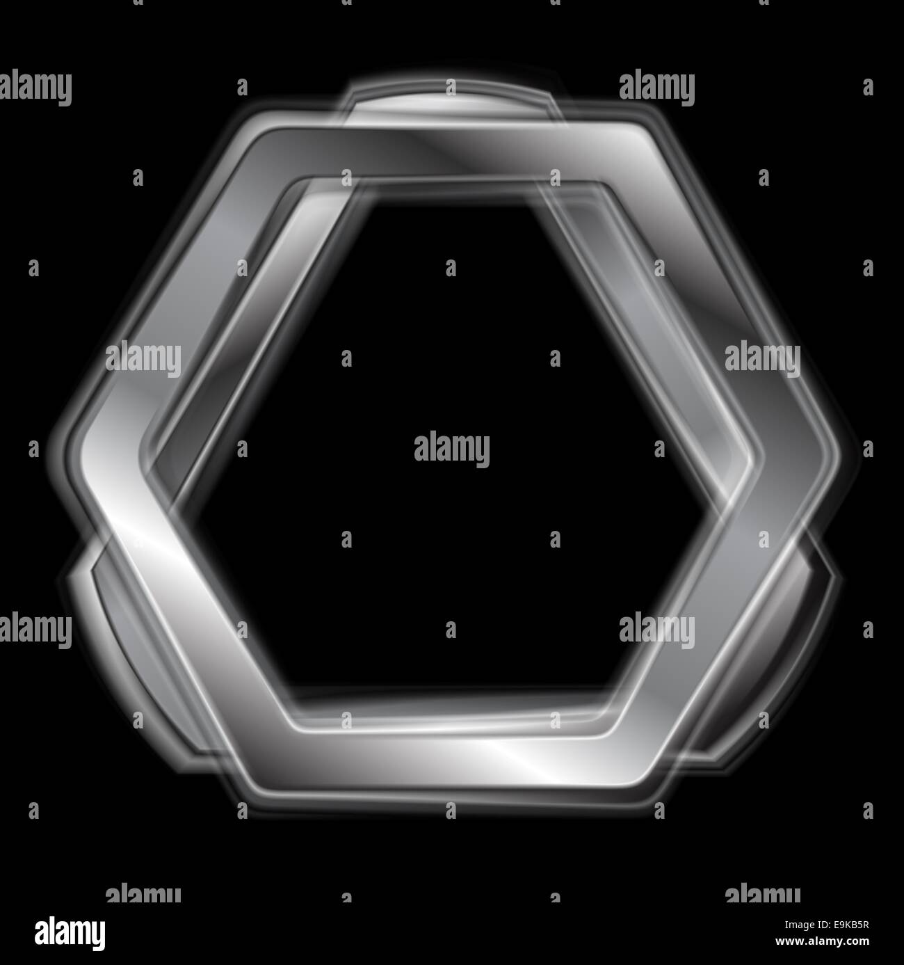 Abstract metal shape logo design. Vector background Stock Photo - Alamy