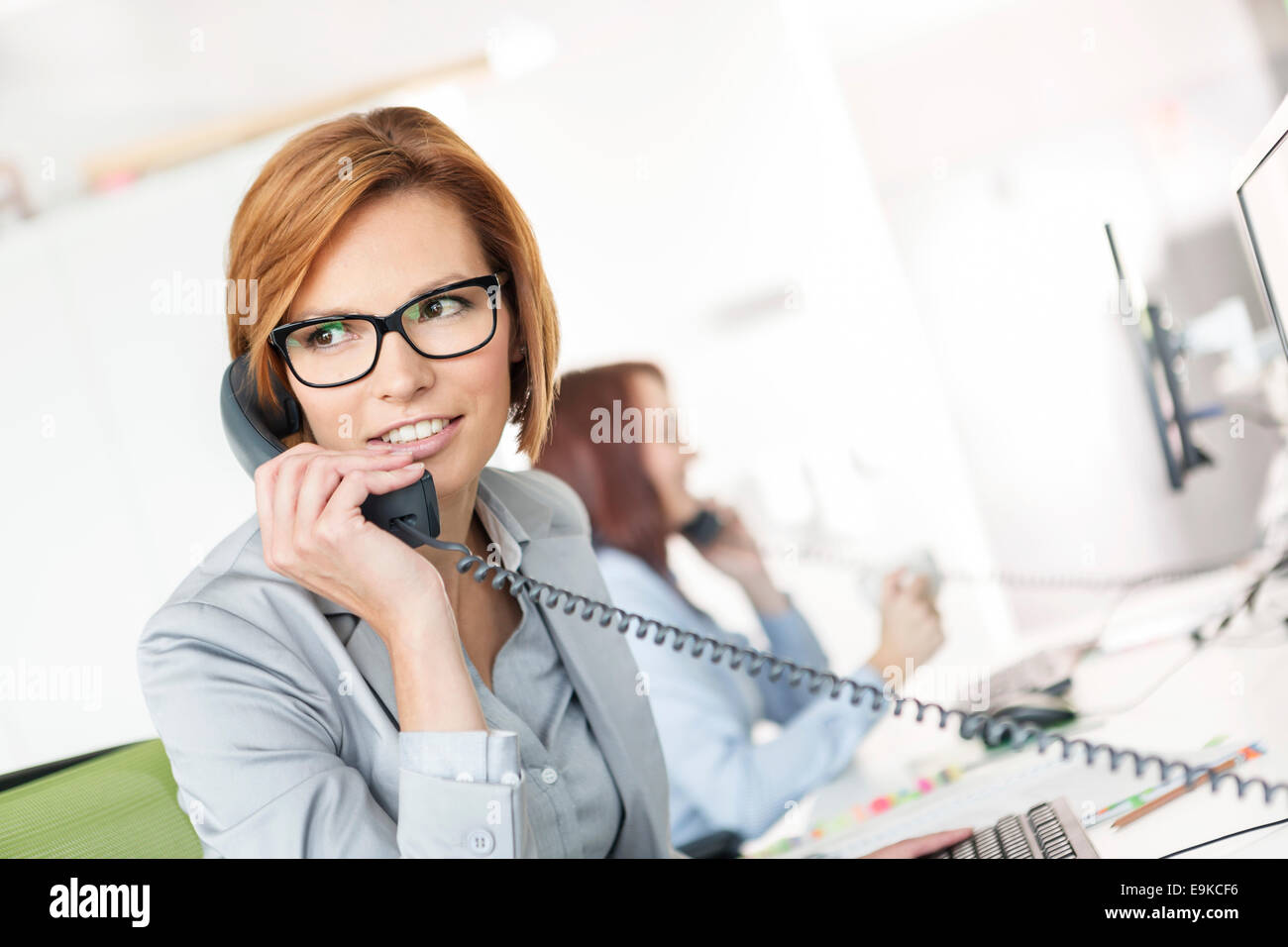 Telephone handset desk hi-res stock photography and images - Alamy