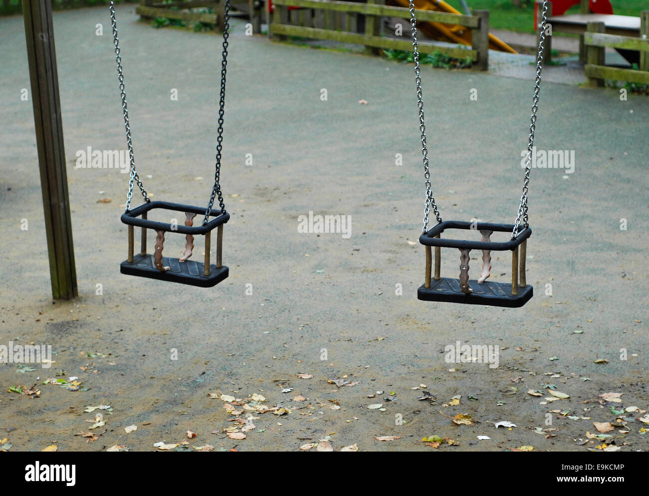 Children swings hi-res stock photography and images - Alamy
