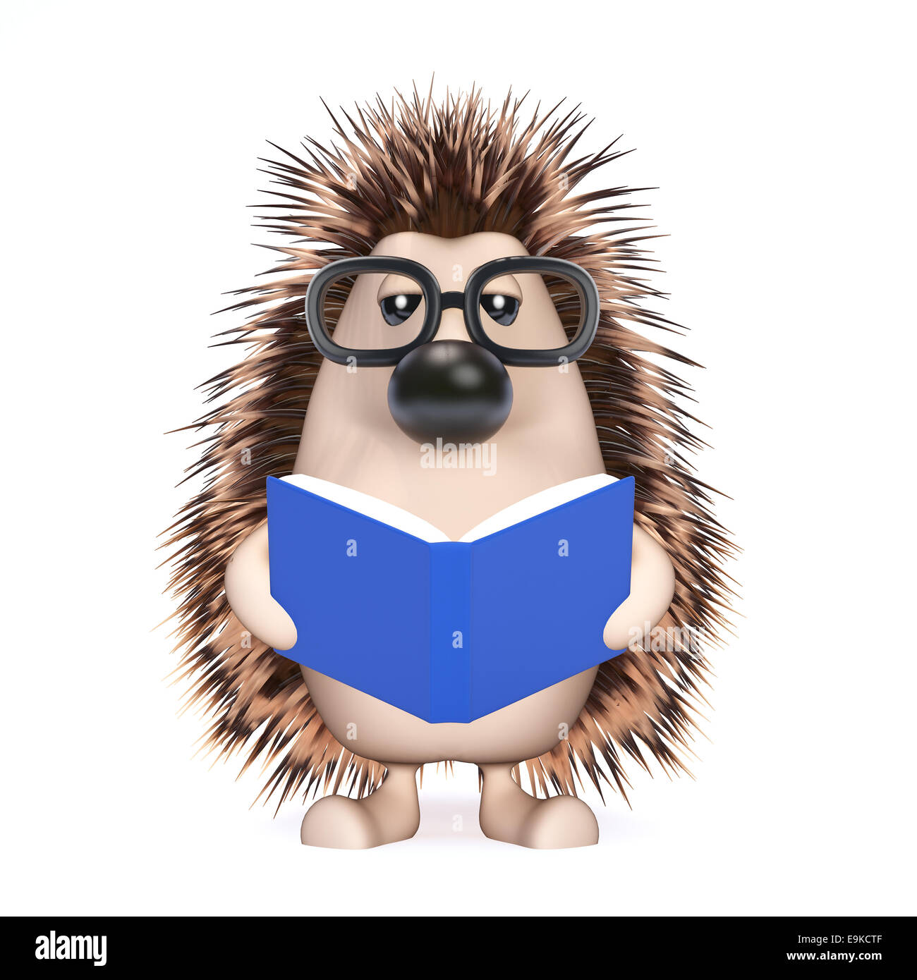 Hedgehog with a book hi-res stock photography and images - Alamy