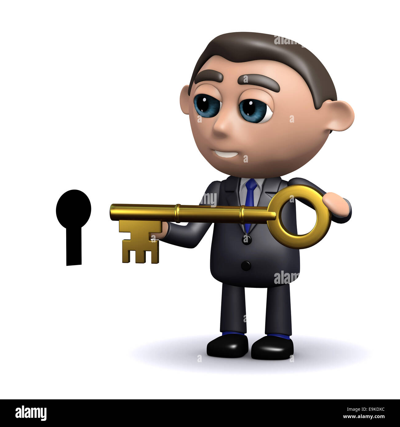Cartoon key and keyhole Cut Out Stock Images & Pictures - Alamy