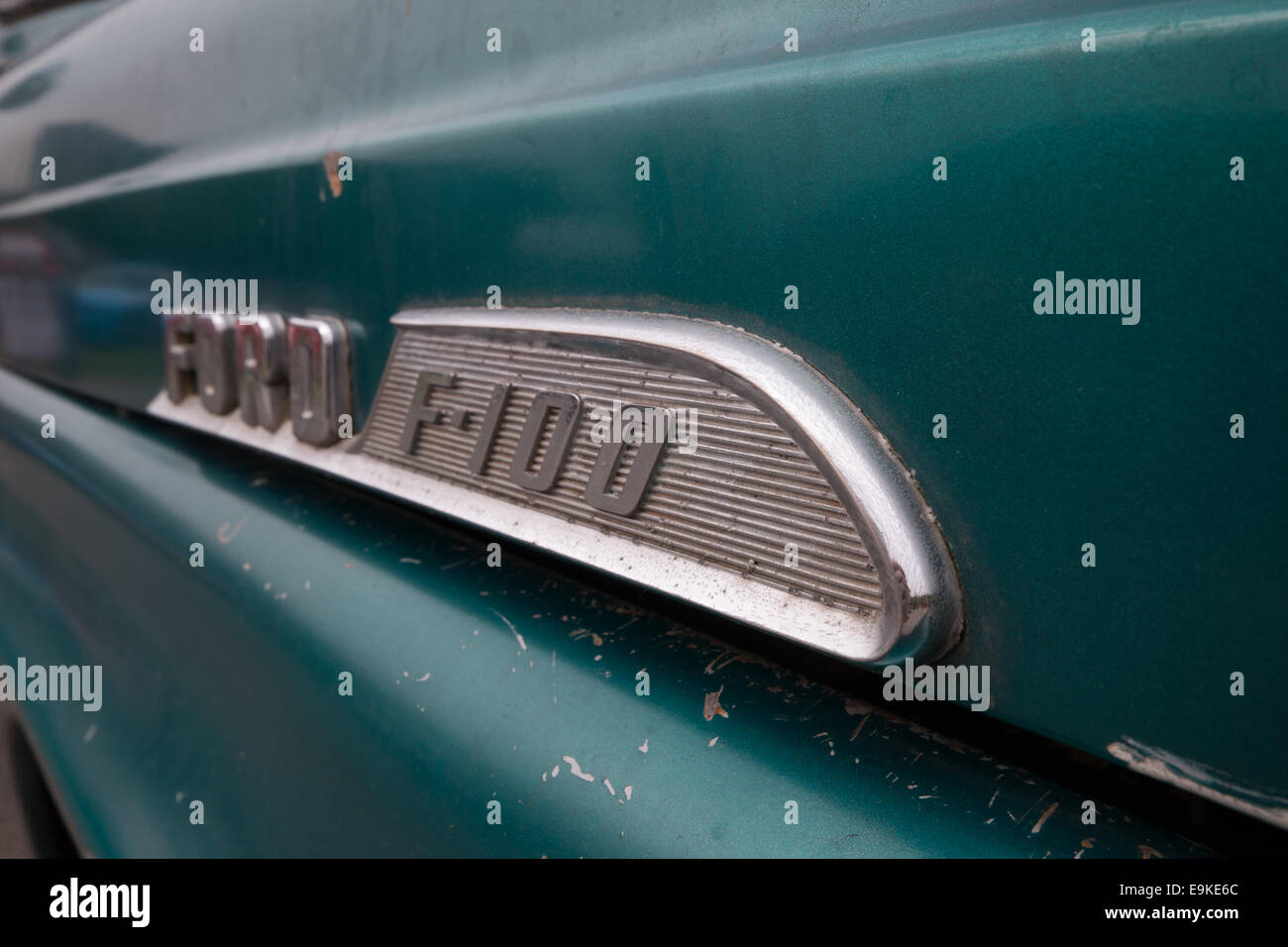 Vintage Ford F-100 Pick up truck hood decal Stock Photo - Alamy