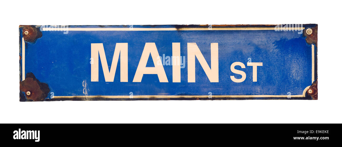 Small town street Cut Out Stock Images & Pictures - Alamy