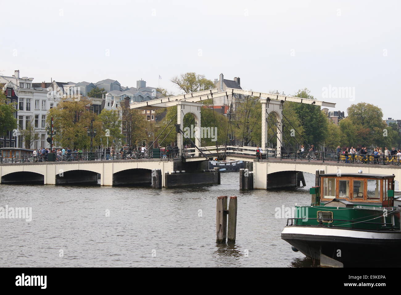The famous Magere Brug or 'Skinny Bridge' spanning the river Amstel in ...