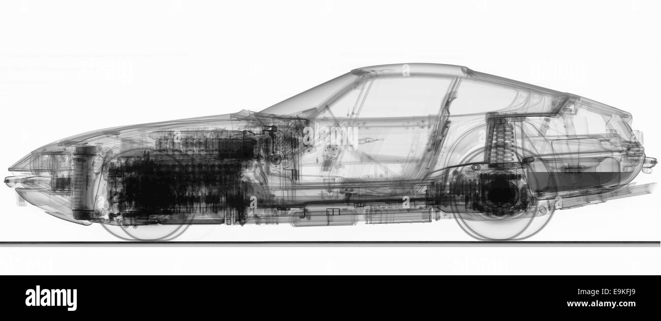 HANDOUT - The x-ray image of a Ferraris 365 GTB/4 "Daytona" from 1969 ...