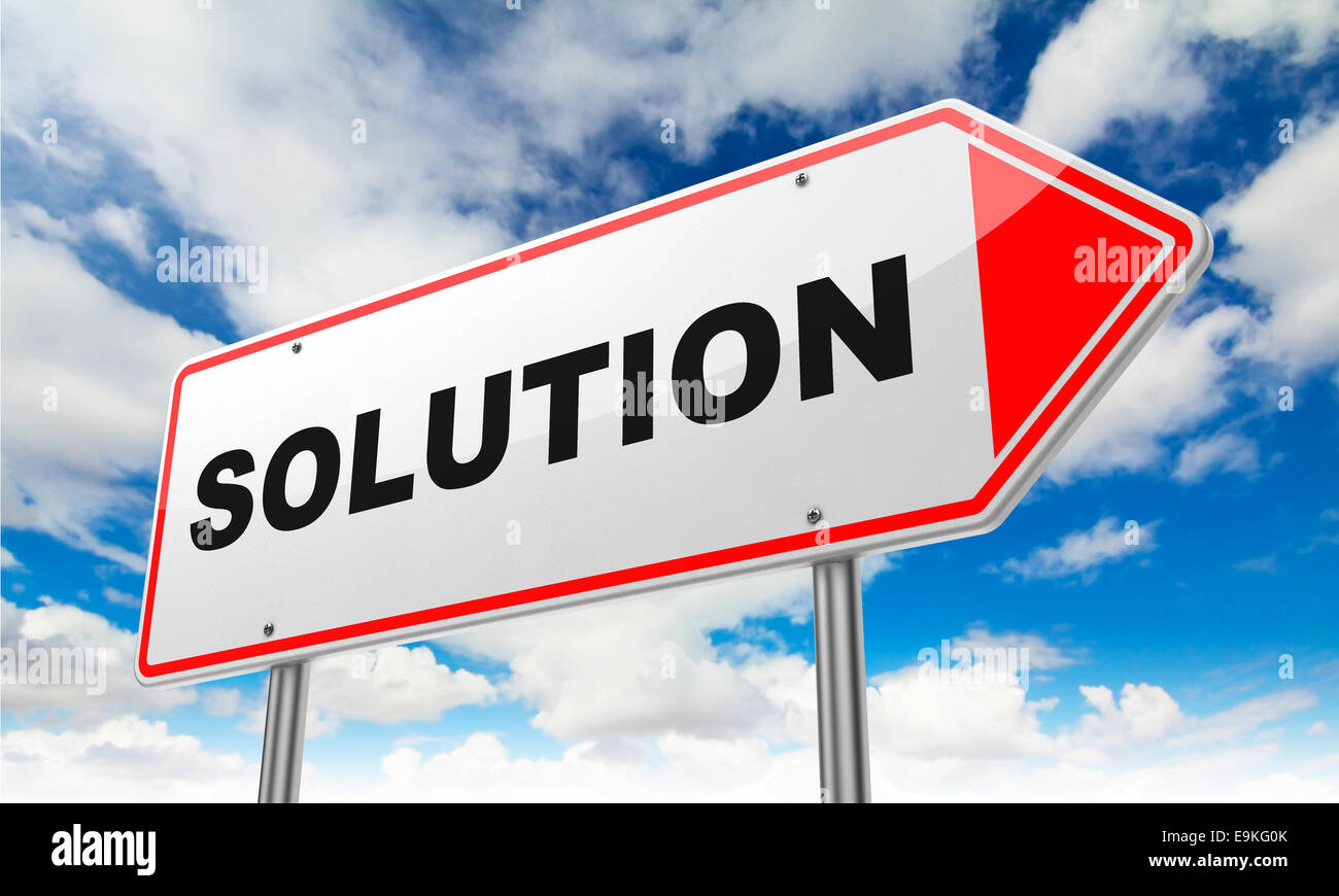 Solution sign hi-res stock photography and images - Alamy