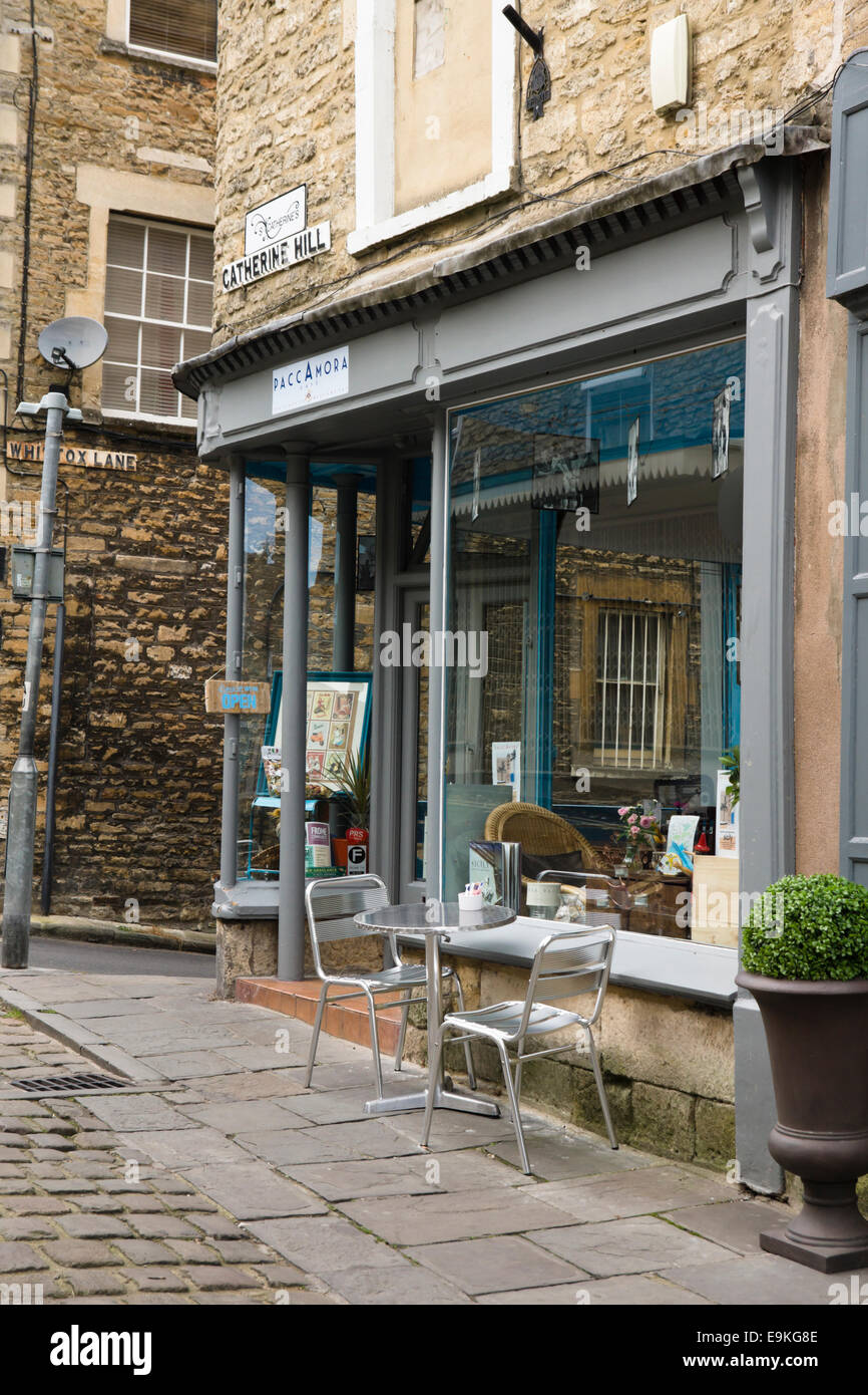 Frome a small town in Somerset England Paccamora Cafe Stock Photo - Alamy