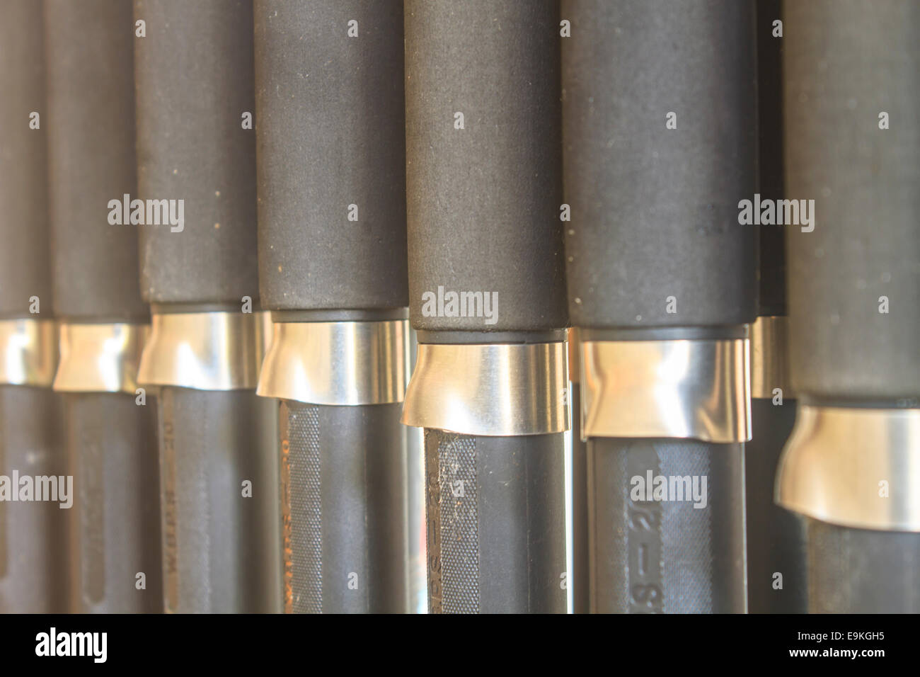 Fishing rod Many Fishing rod in store Stock Photo - Alamy