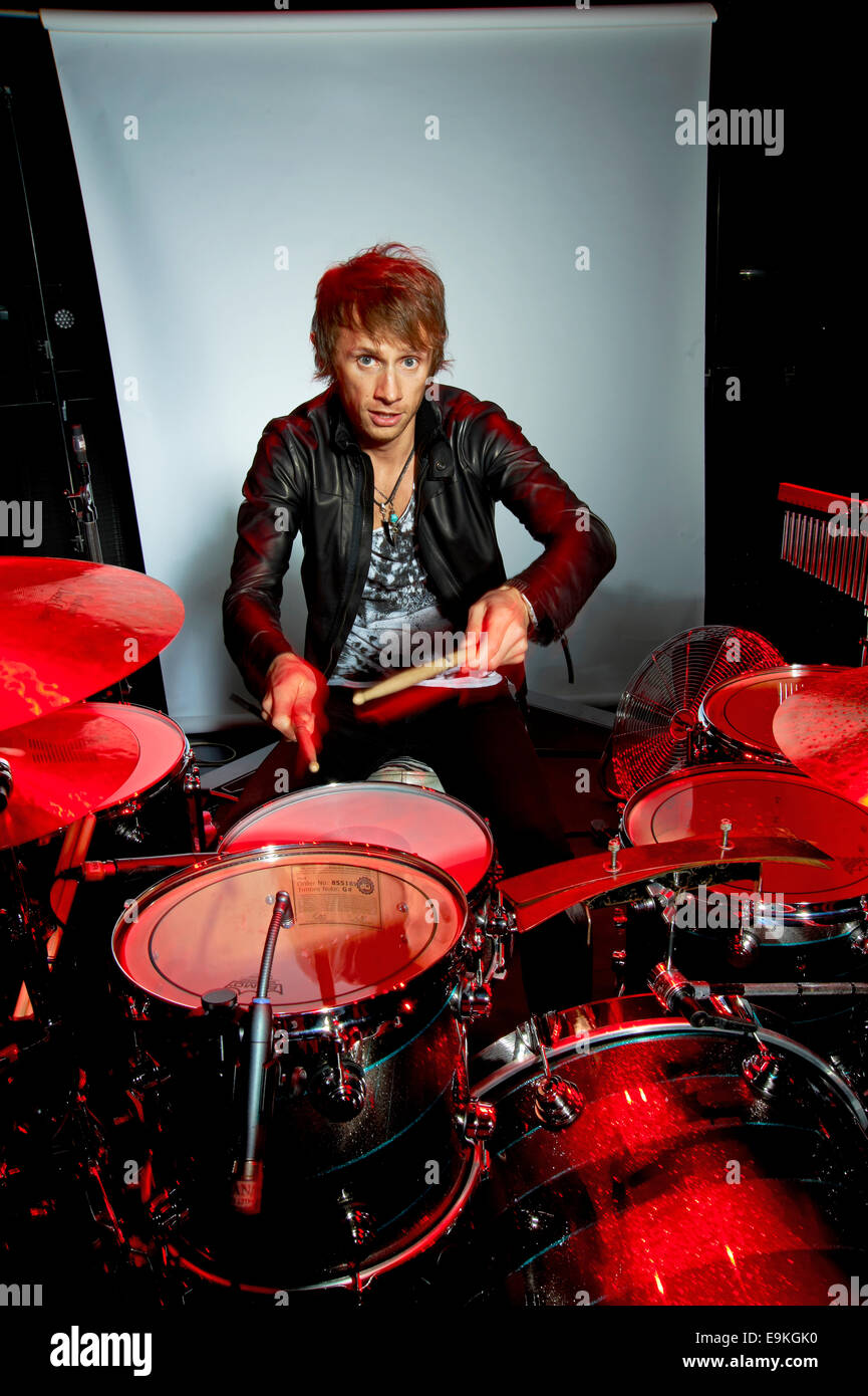 Drummer, Dom Howard of Muse Stock Photo - Alamy
