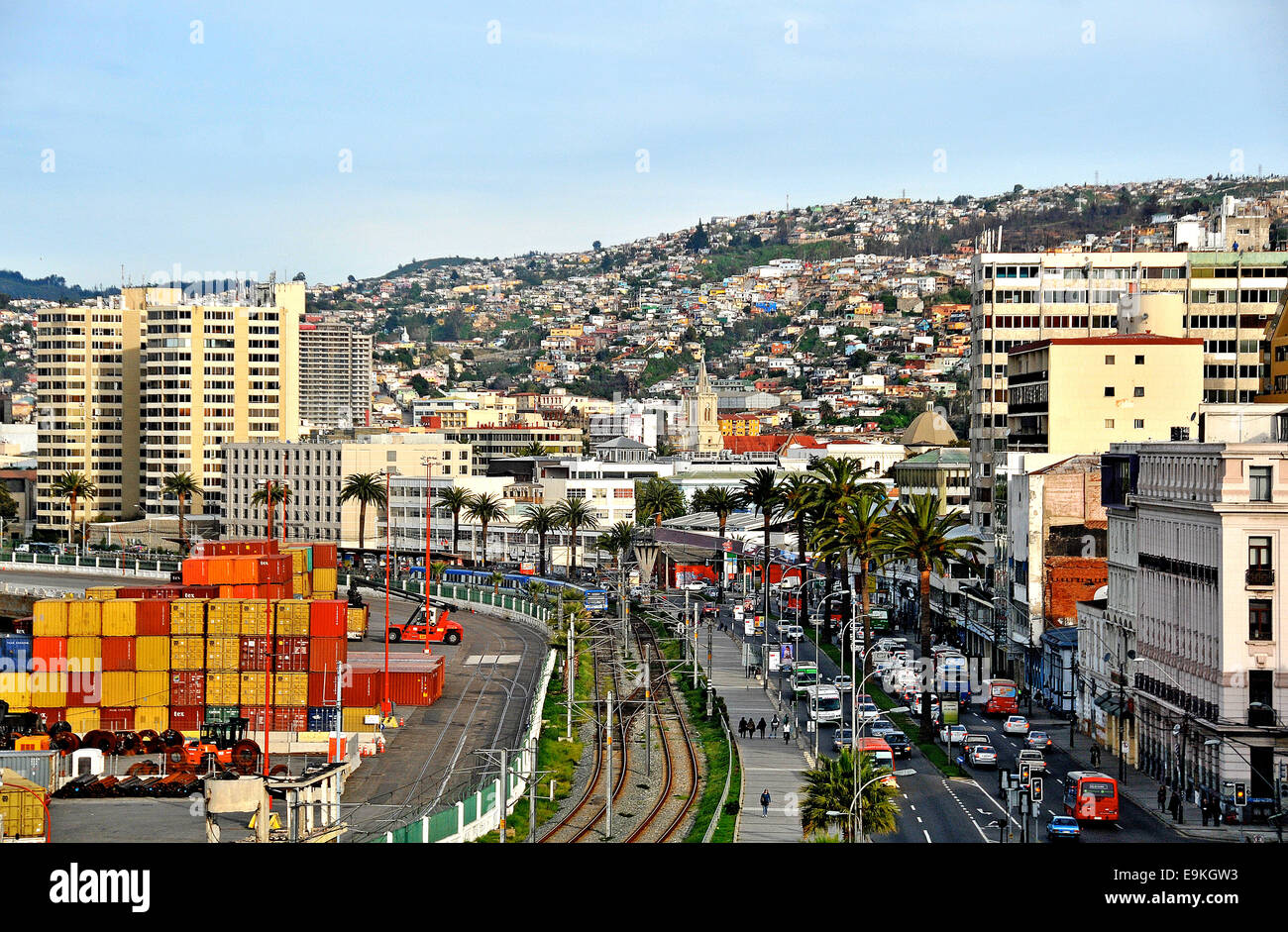 street scene,Valparaiso Chile Stock Photo - Alamy