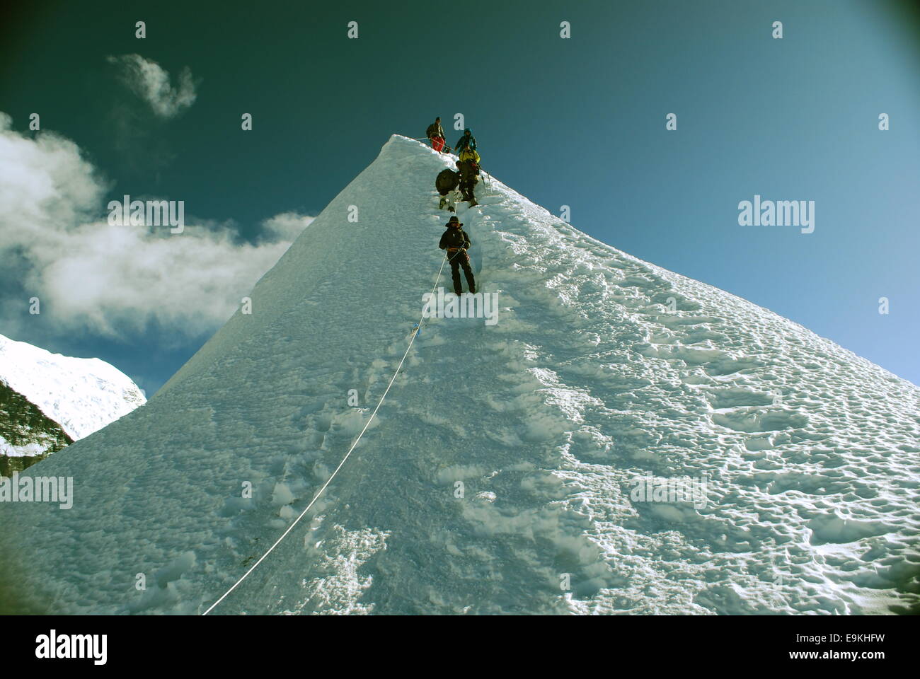 A Himalayan summit 6200m Stock Photo - Alamy