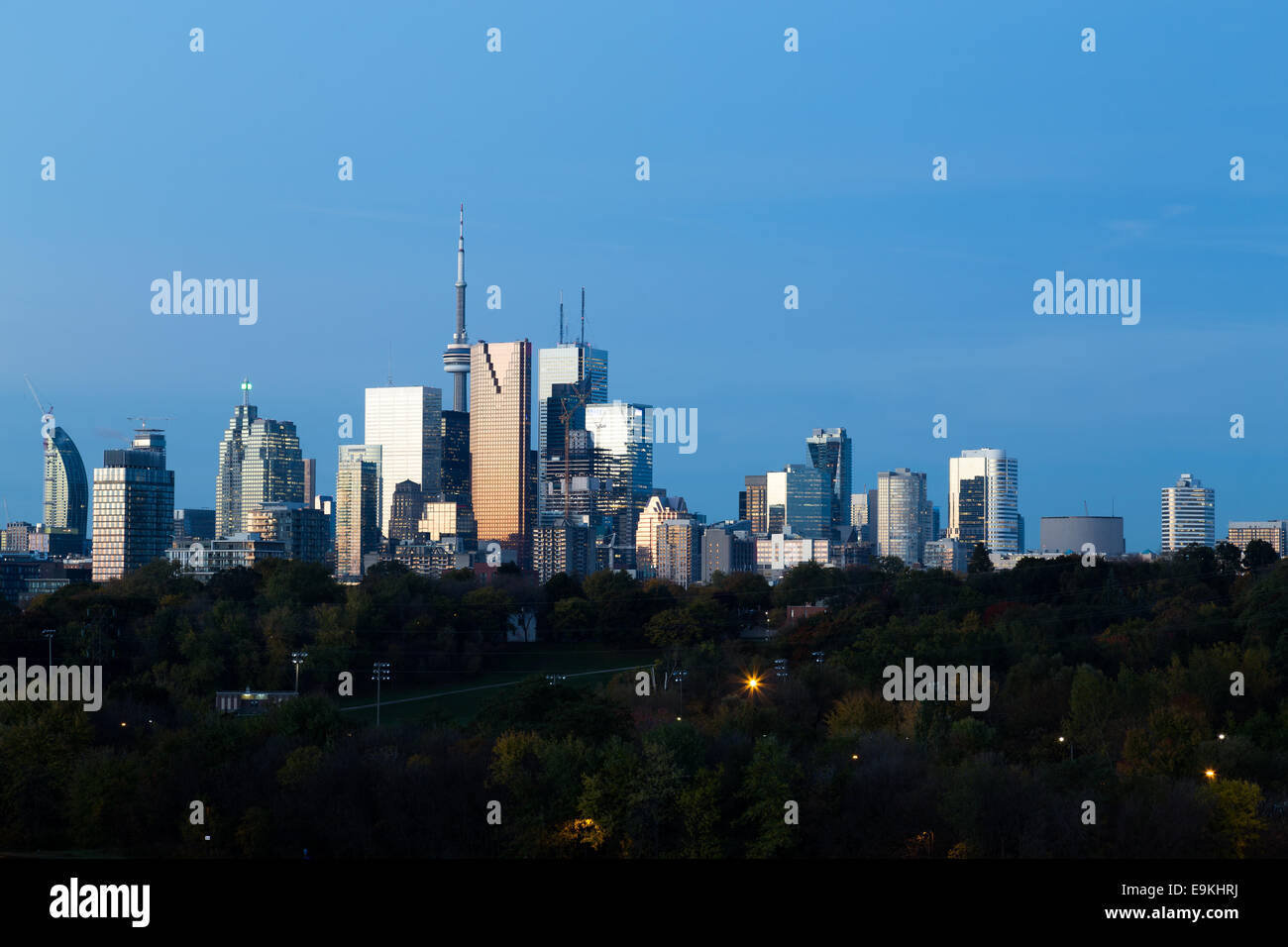 A view of downtown Toronto at Dusk Stock Photo - Alamy